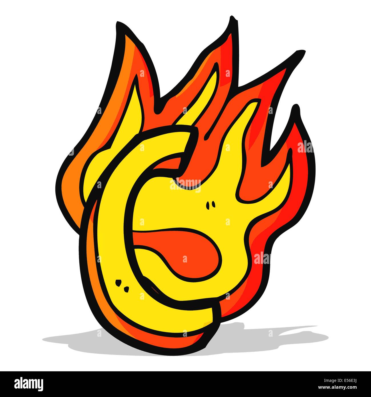 cartoon flaming letter Stock Vector Image & Art - Alamy