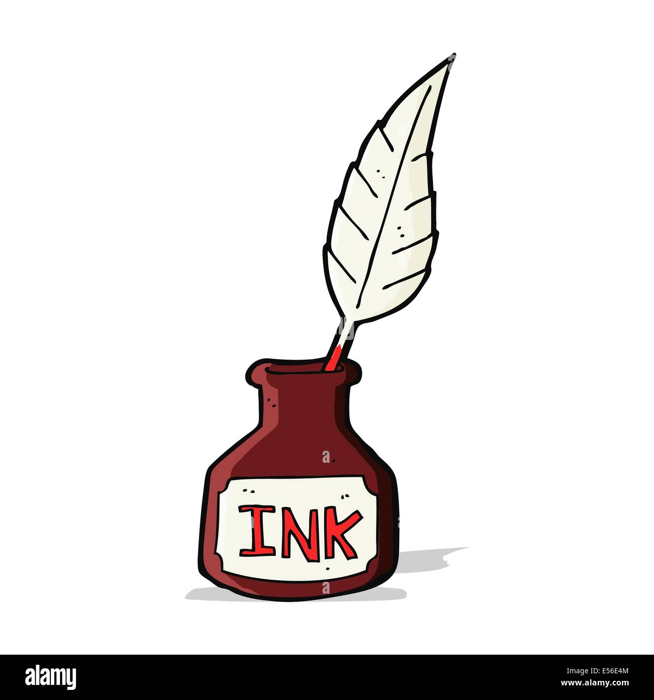 Cartoon ink bottle Cut Out Stock Images & Pictures - Alamy