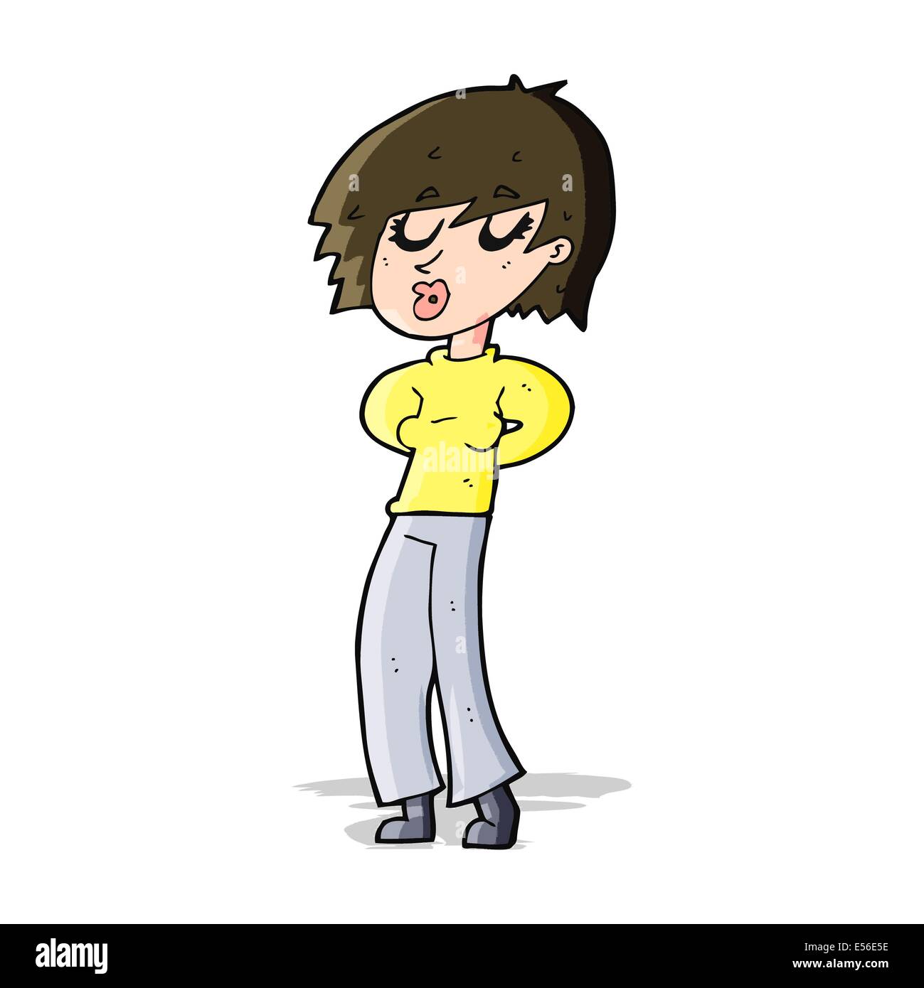 cartoon woman whistling Stock Vector Image & Art - Alamy