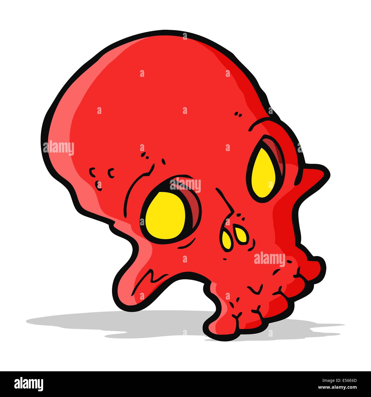 cartoon spooky skull Stock Vector Image & Art - Alamy