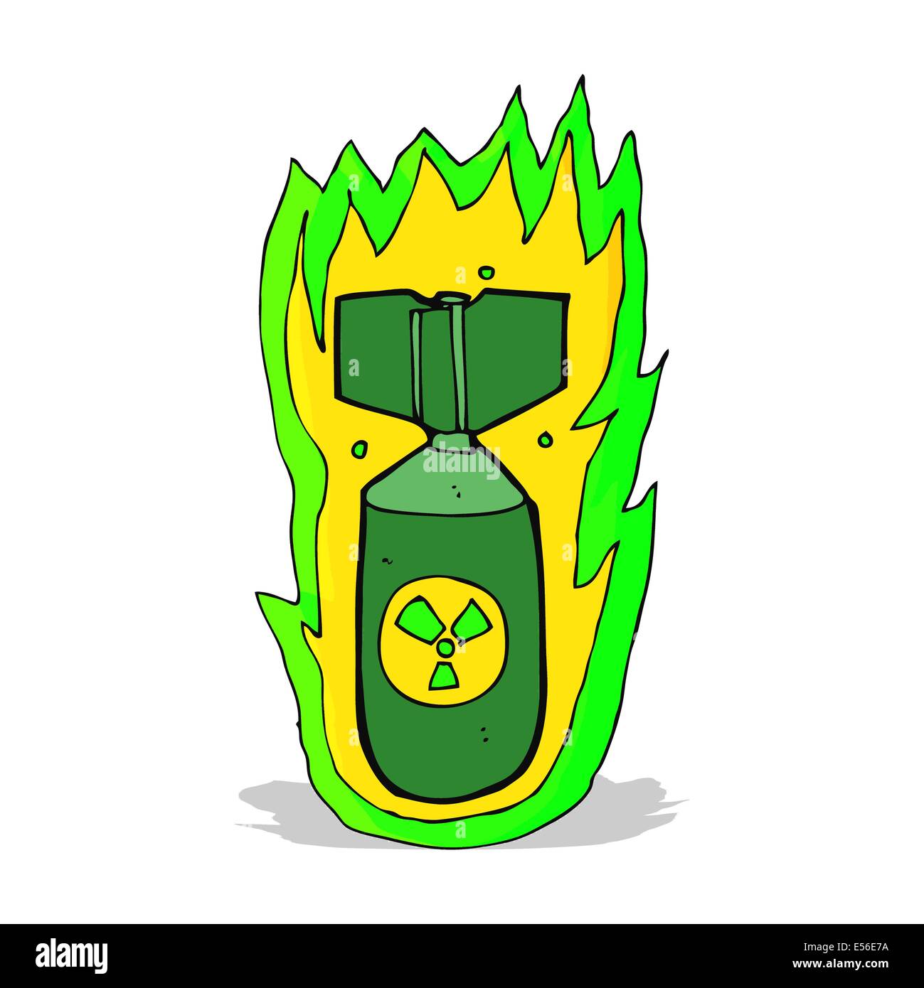 cartoon flaming bomb Stock Vector Image & Art - Alamy