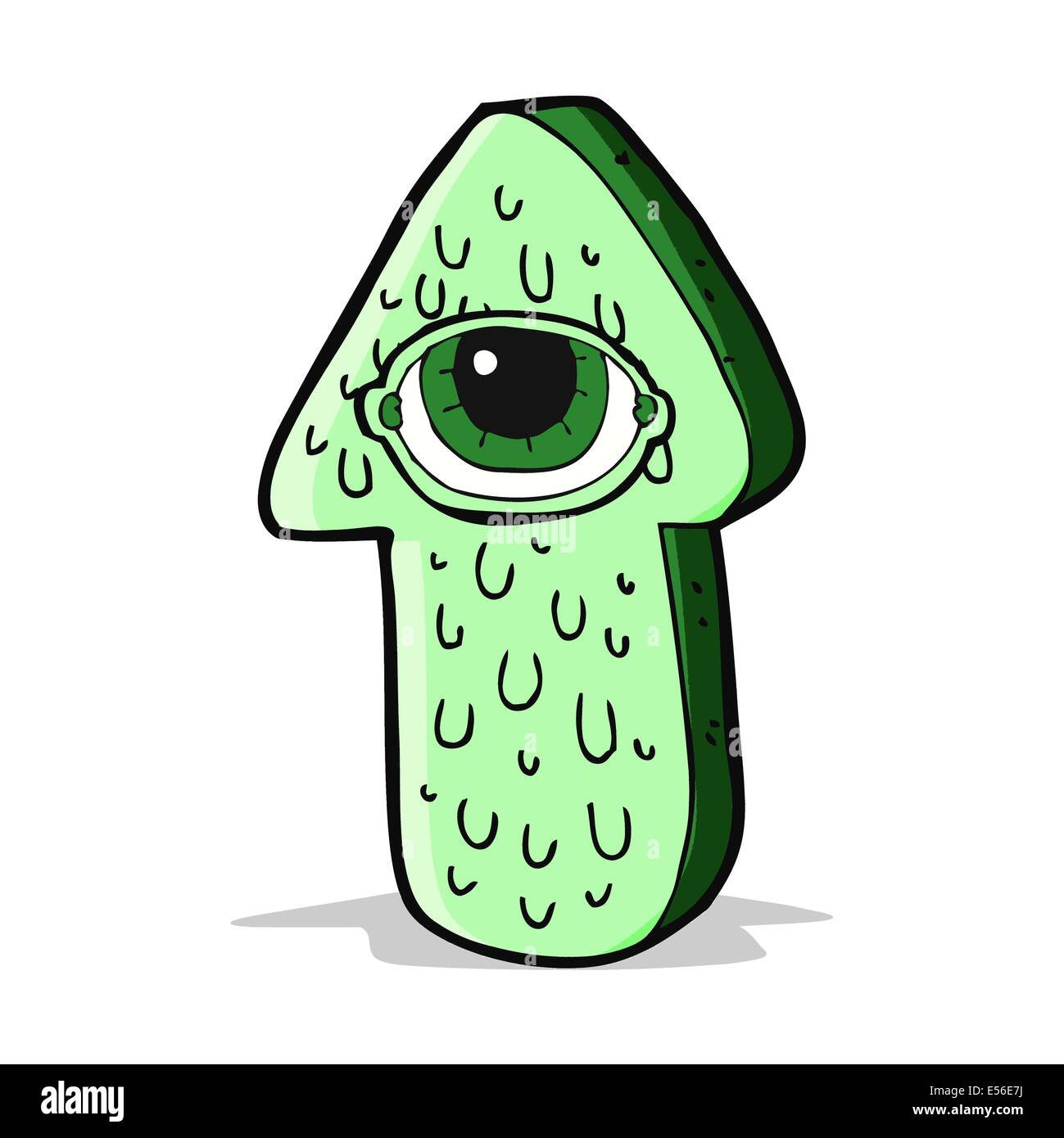 cartoon slimy arrow symbol Stock Vector Image & Art - Alamy