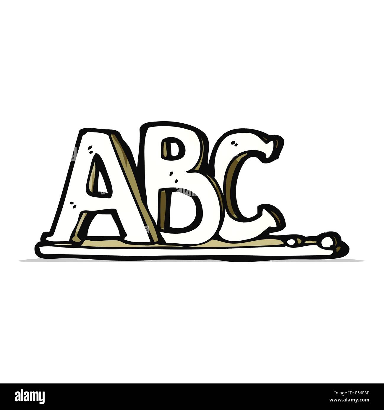 cartoon ABC letters Stock Vector Image & Art - Alamy