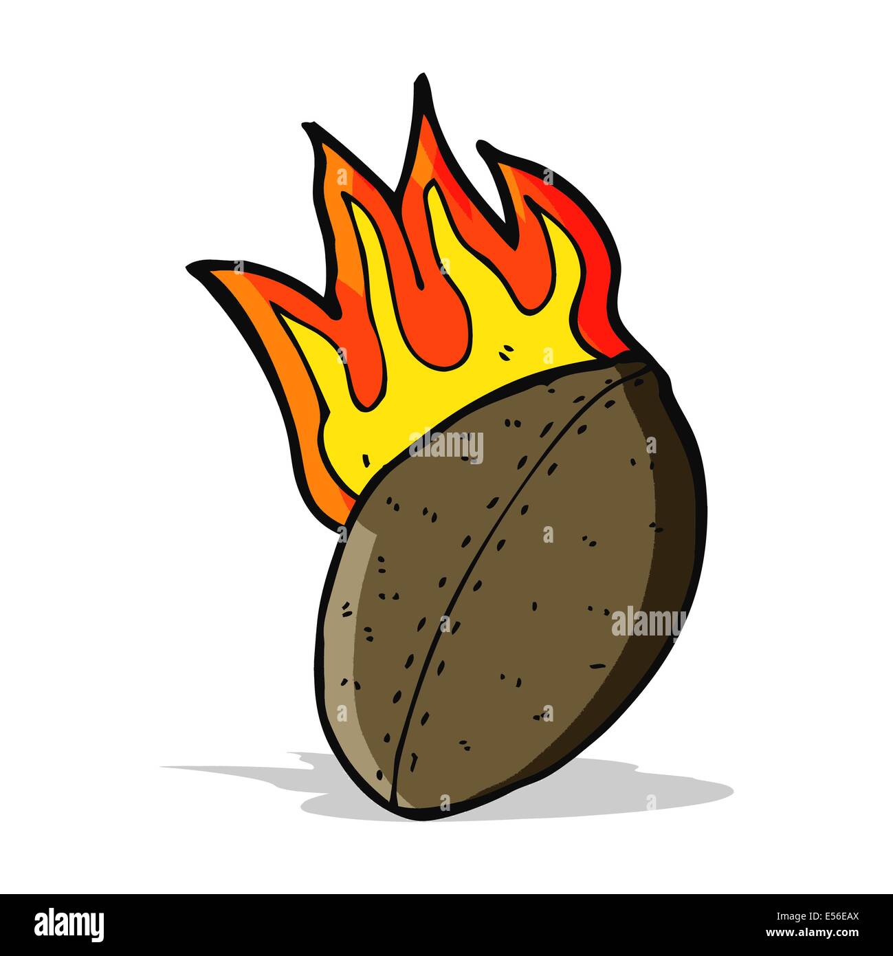 cartoon flaming football Stock Vector Image & Art - Alamy