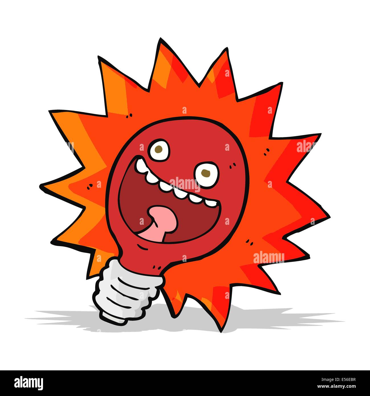 cartoon red lightbulb Stock Vector Image & Art - Alamy