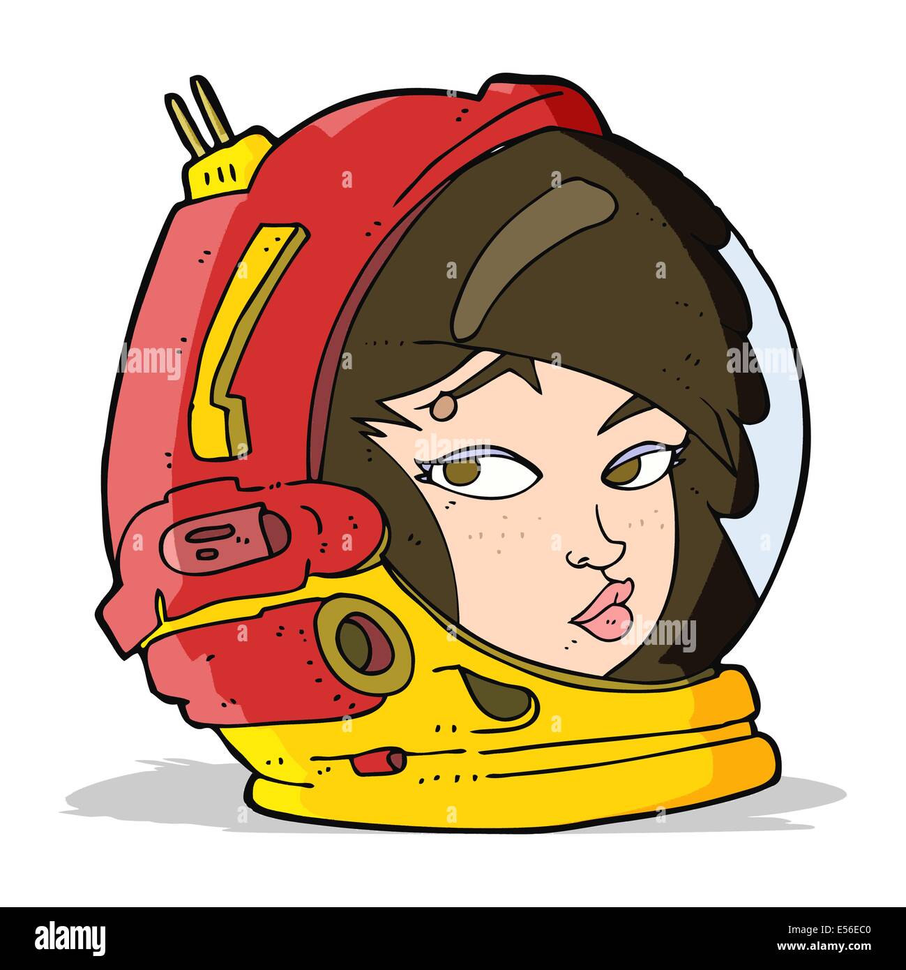 Cartoon Female Astronaut Stock Vector Image And Art Alamy