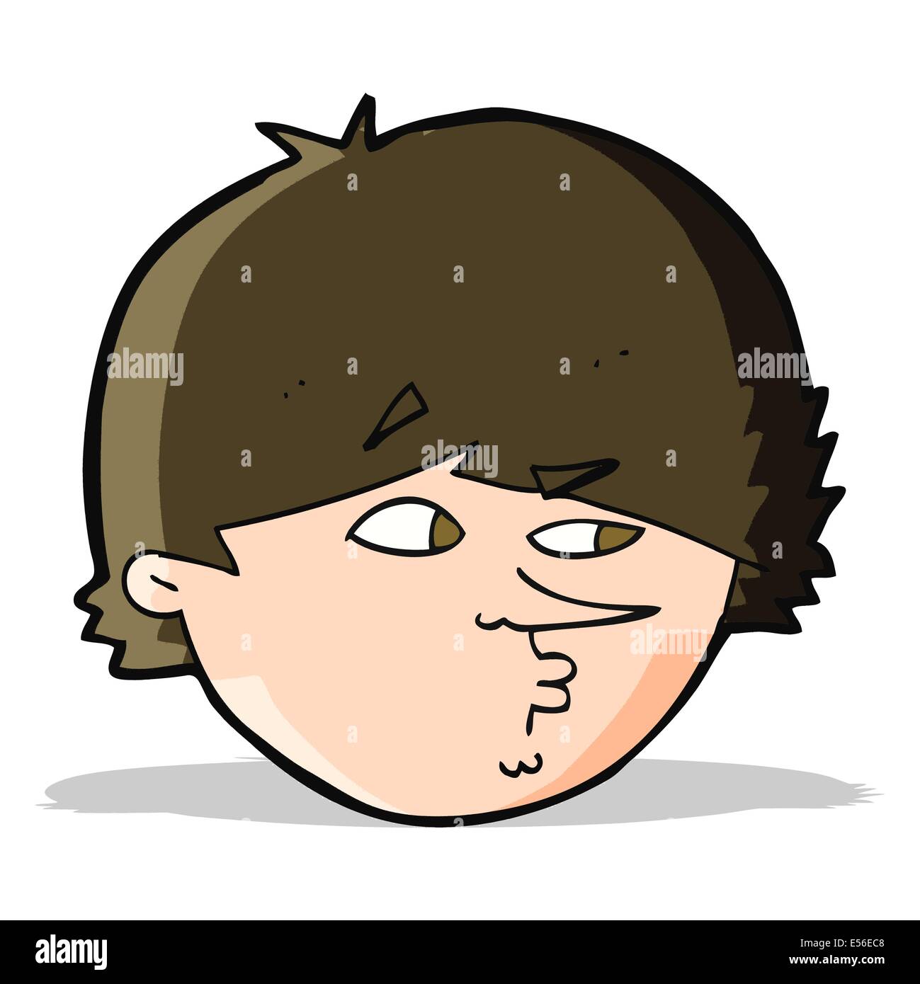 cartoon suspicious man Stock Vector Image & Art - Alamy