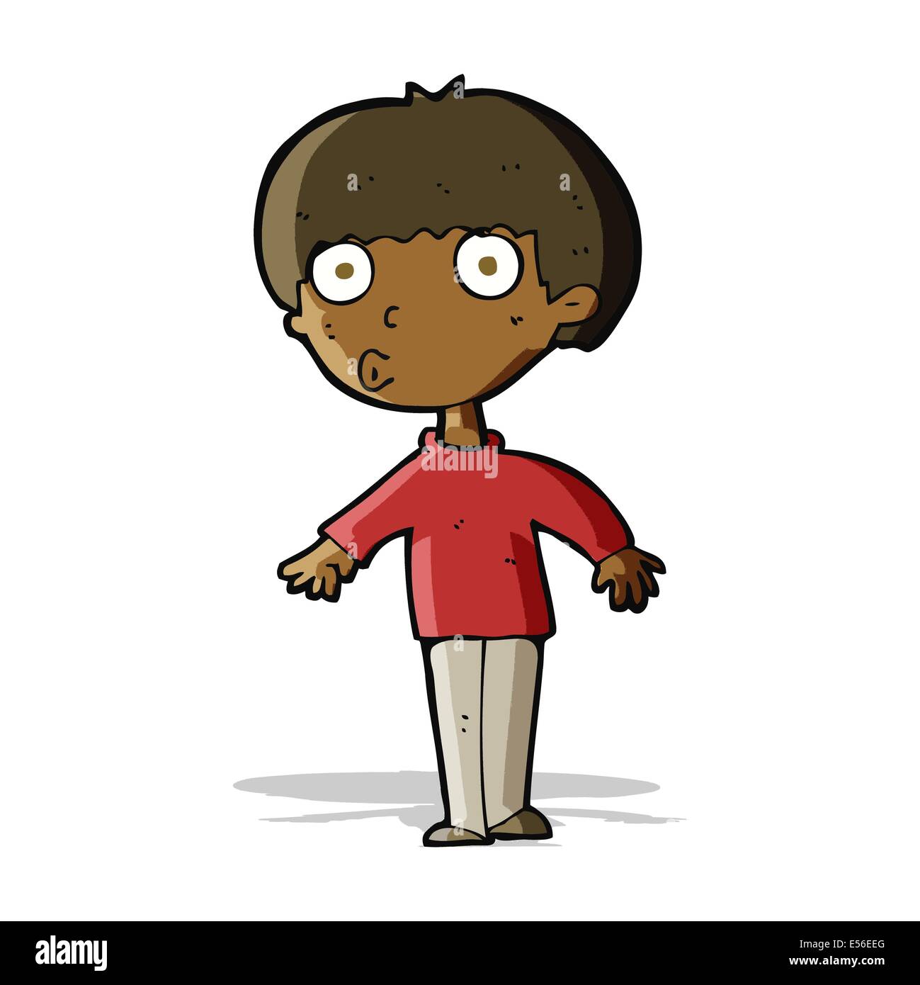 cartoon surprised boy Stock Vector Image & Art - Alamy