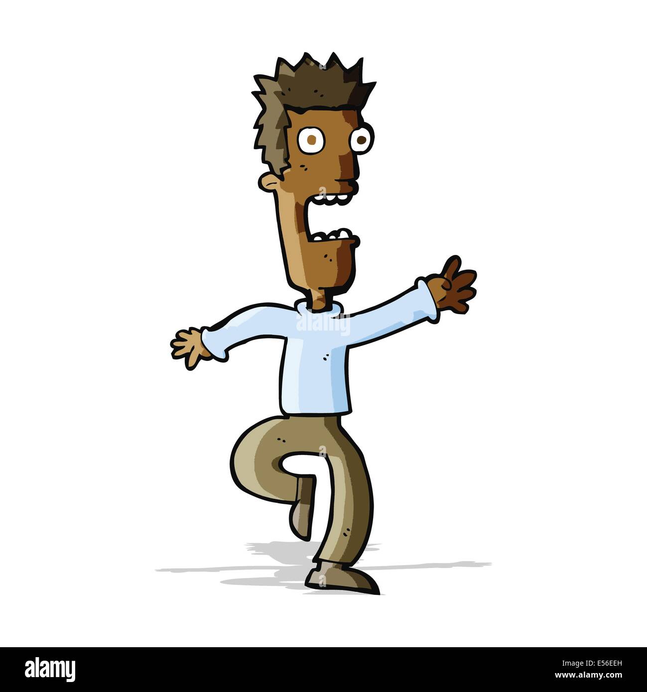 cartoon shrieking man Stock Vector Image & Art - Alamy