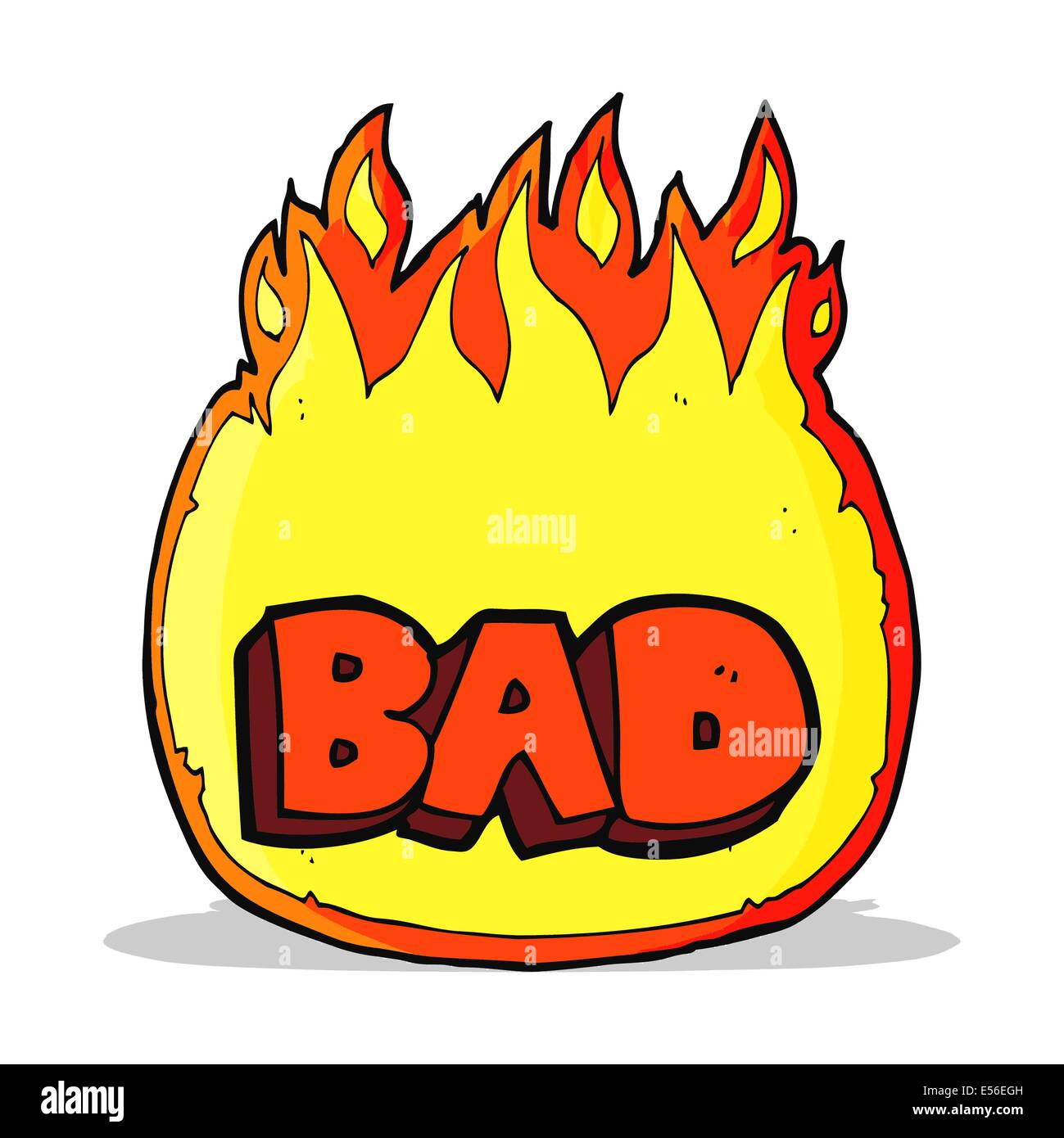 cartoon bad sign Stock Vector Image & Art - Alamy