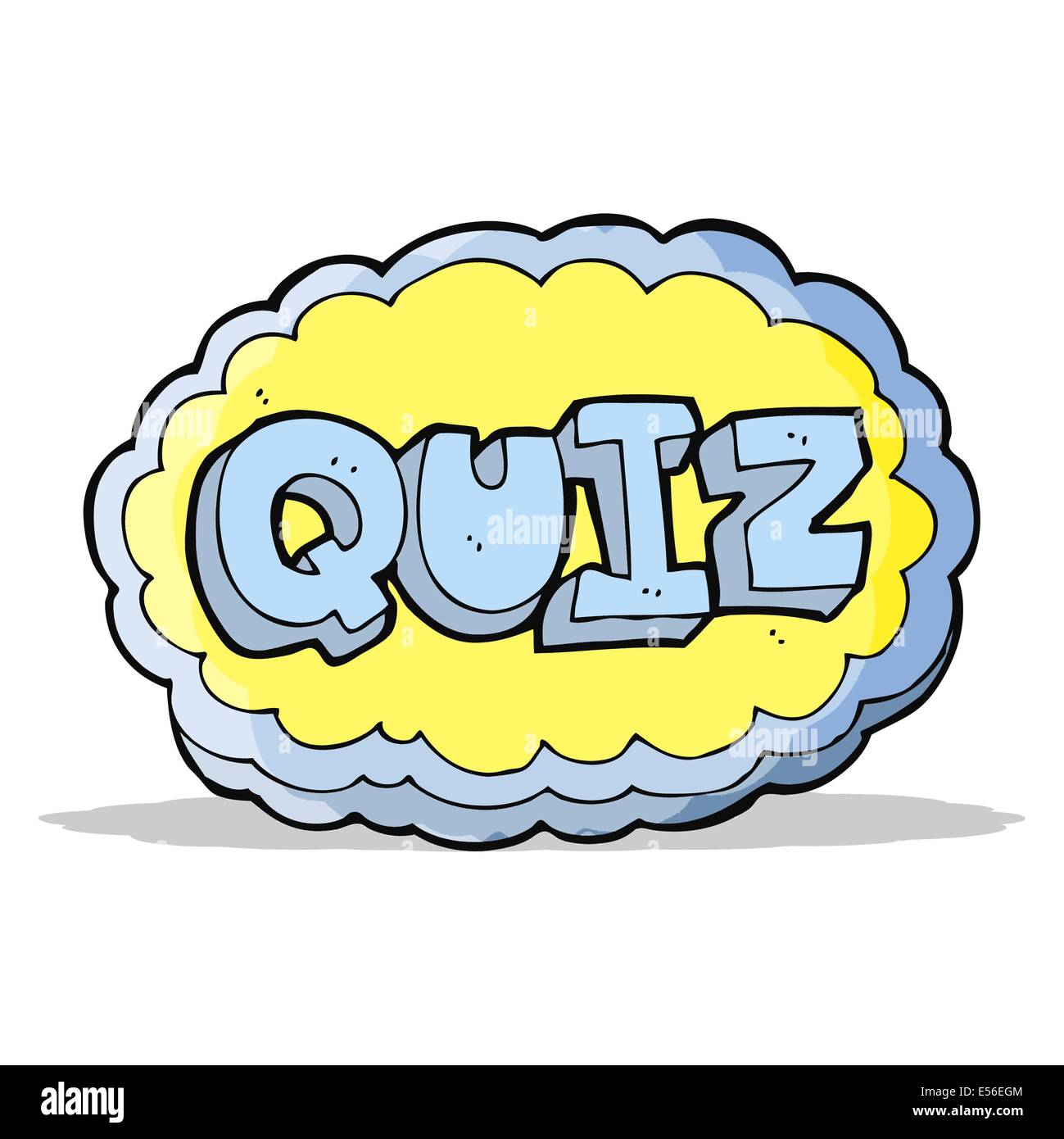 Cartoon quiz sign hi-res stock photography and images - Alamy