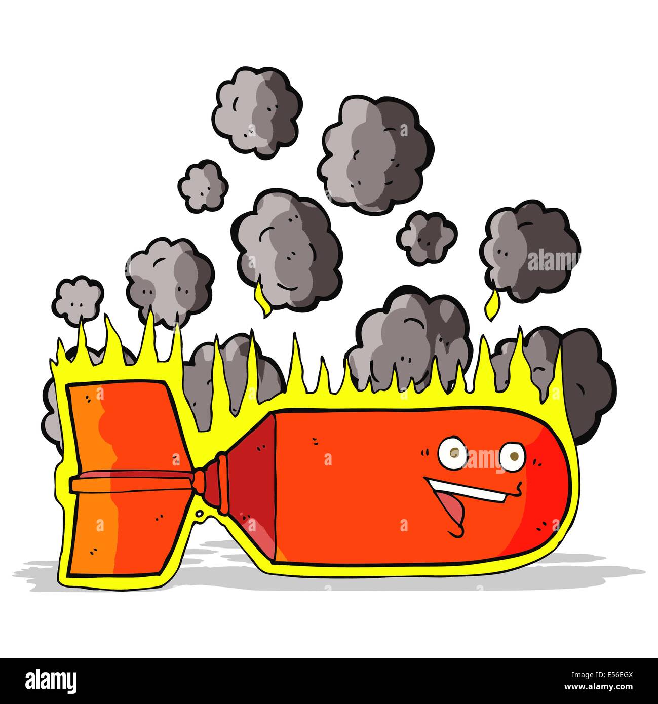 cartoon falling bomb Stock Vector Image & Art - Alamy