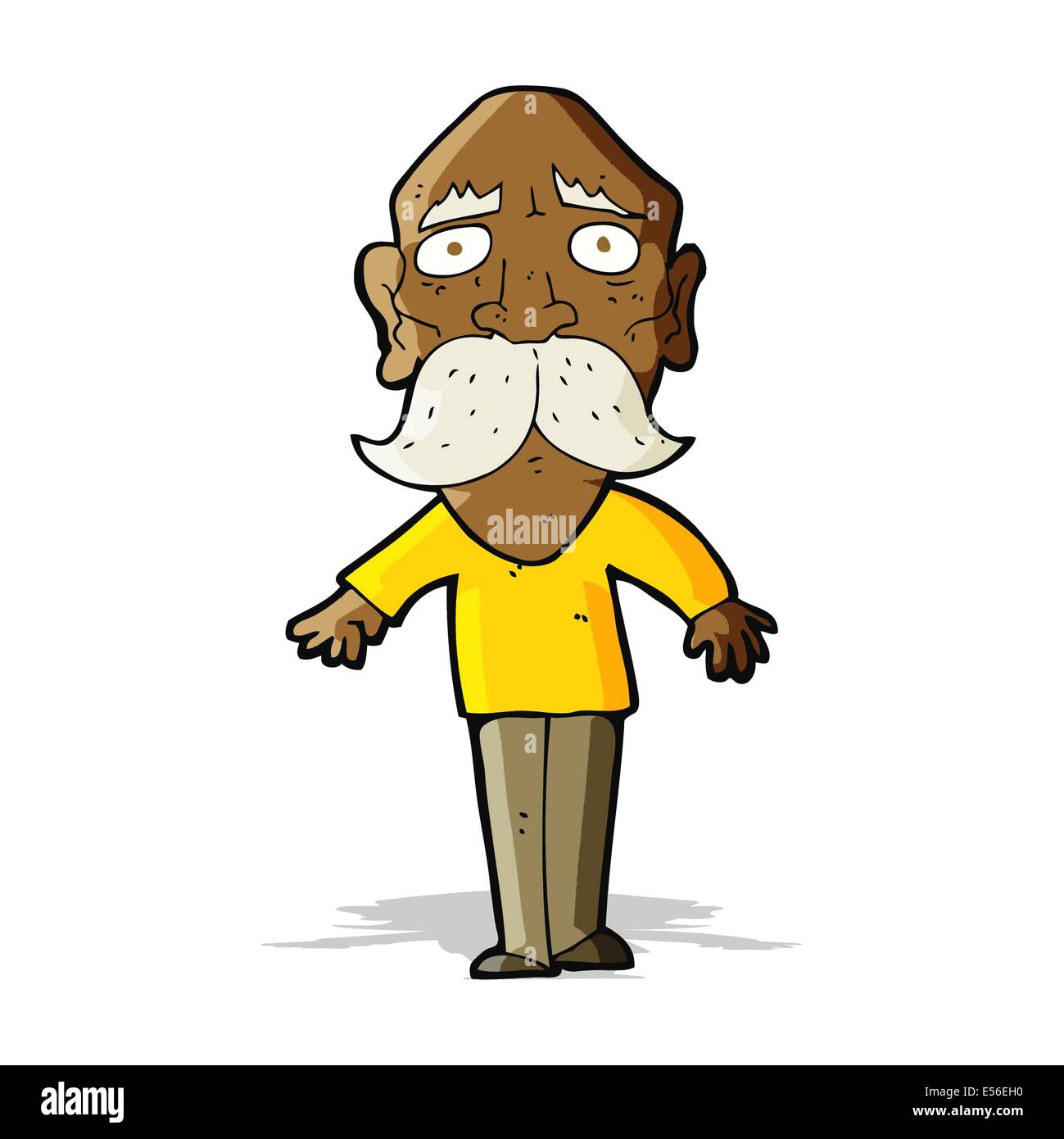 Cartoon sad old man Stock Vector Images - Alamy