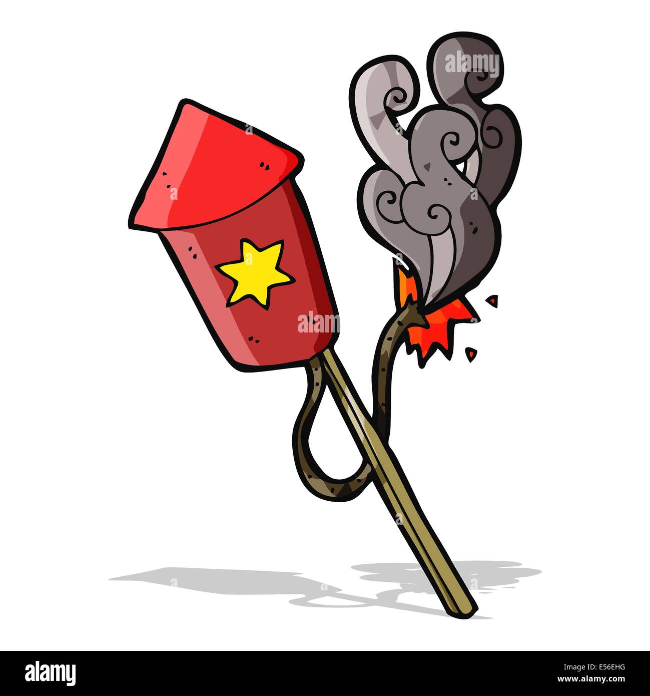 cartoon firework with burning fuse Stock Vector Image & Art - Alamy