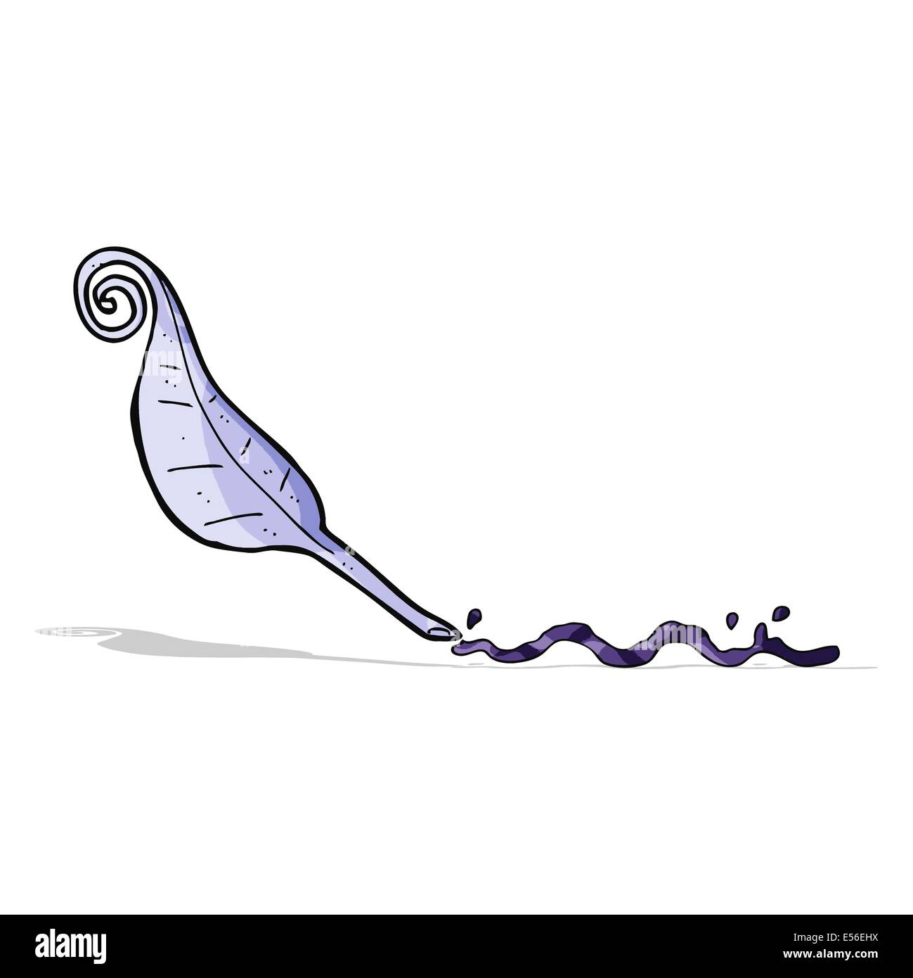 Cartoon feather quill Cut Out Stock Images & Pictures - Alamy