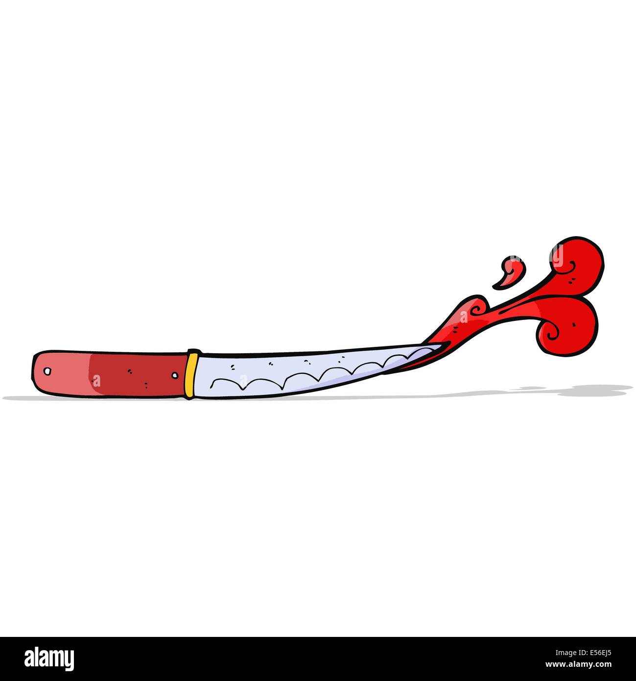 cartoon kitchen knife cutting Stock Vector Image & Art - Alamy