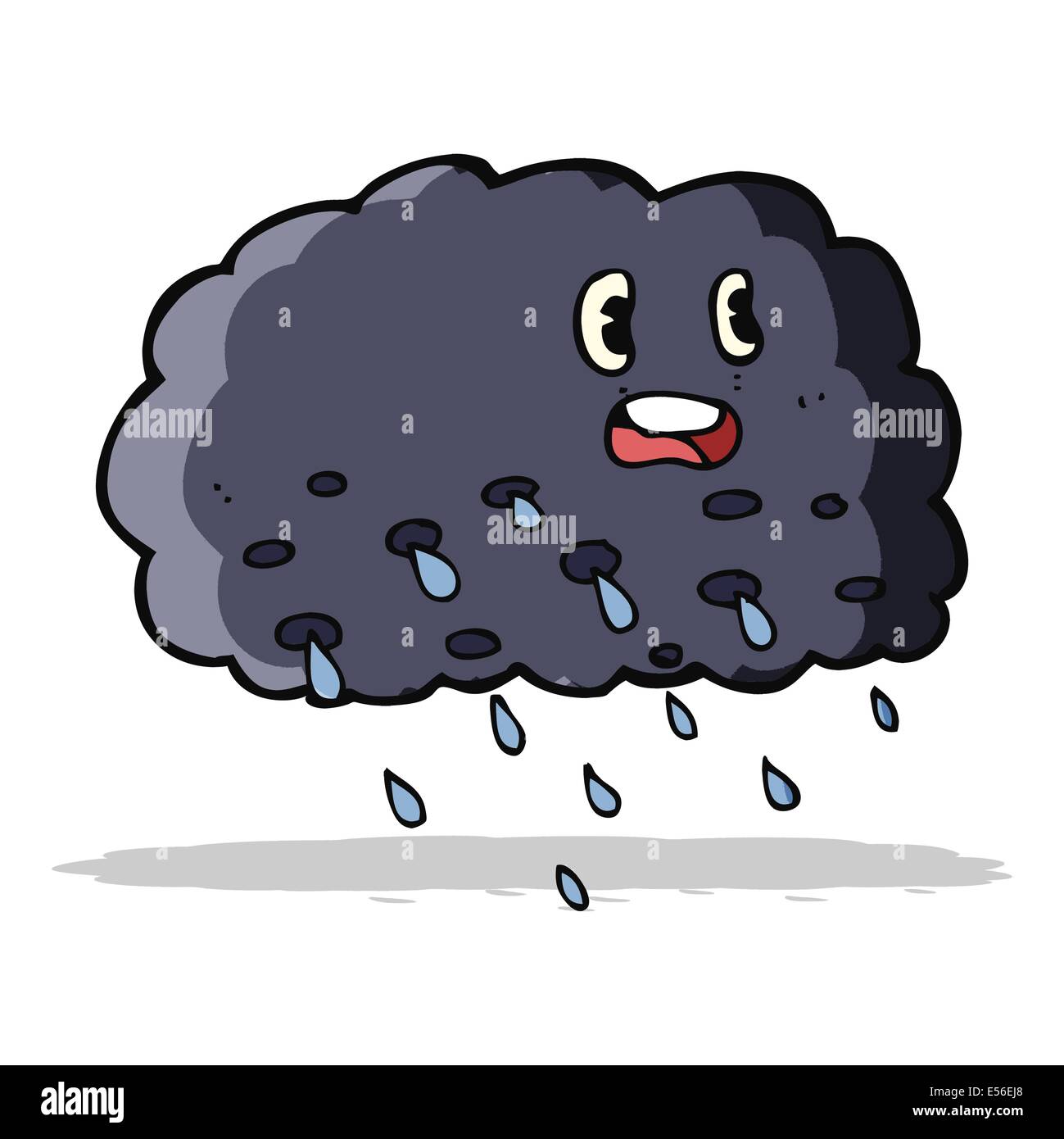 cartoon rain cloud Stock Vector Image & Art - Alamy