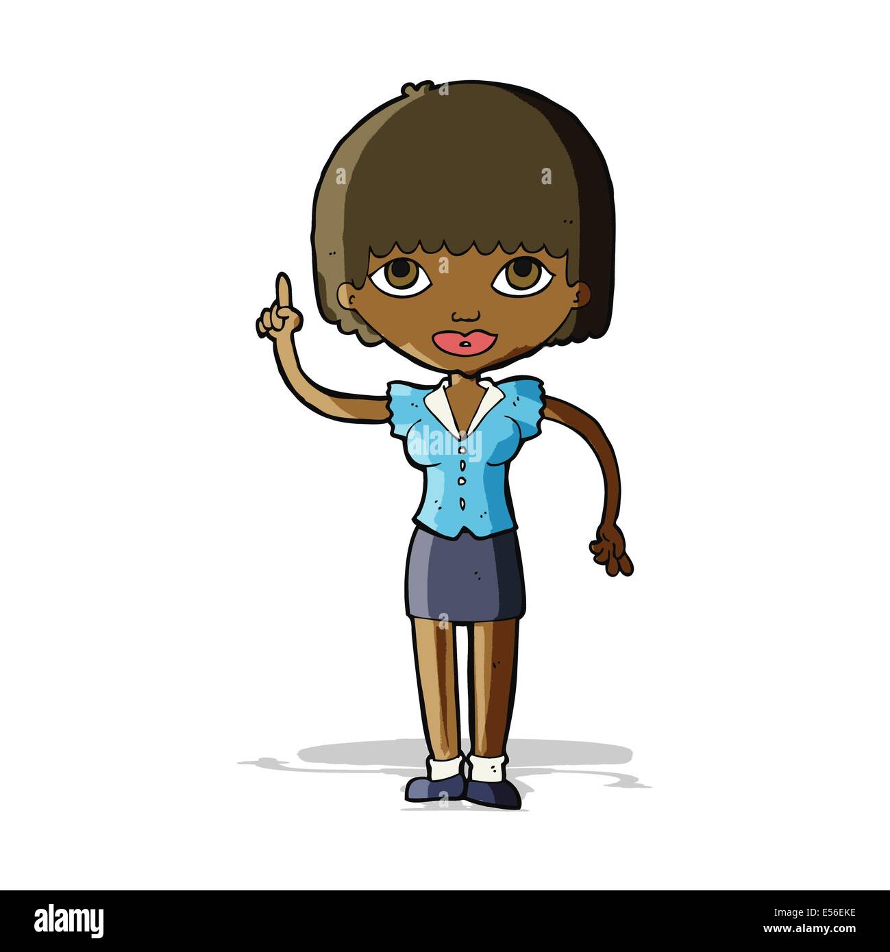 cartoon woman with idea Stock Vector Image & Art - Alamy