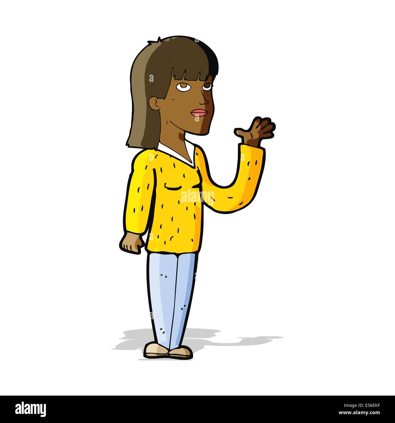 cartoon woman explaining Stock Vector Image & Art - Alamy