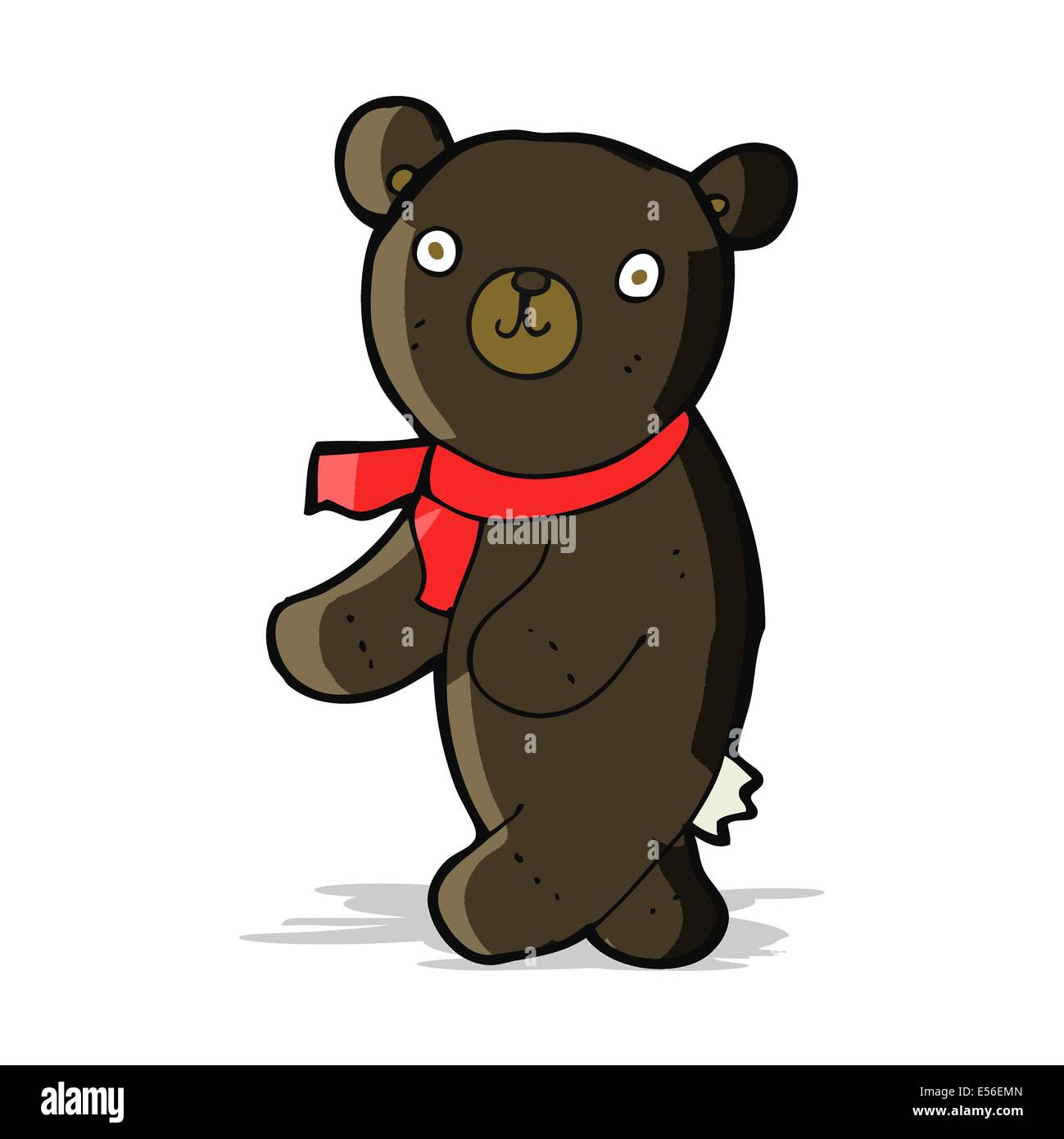cute cartoon black teddy bear Stock Vector Image & Art - Alamy