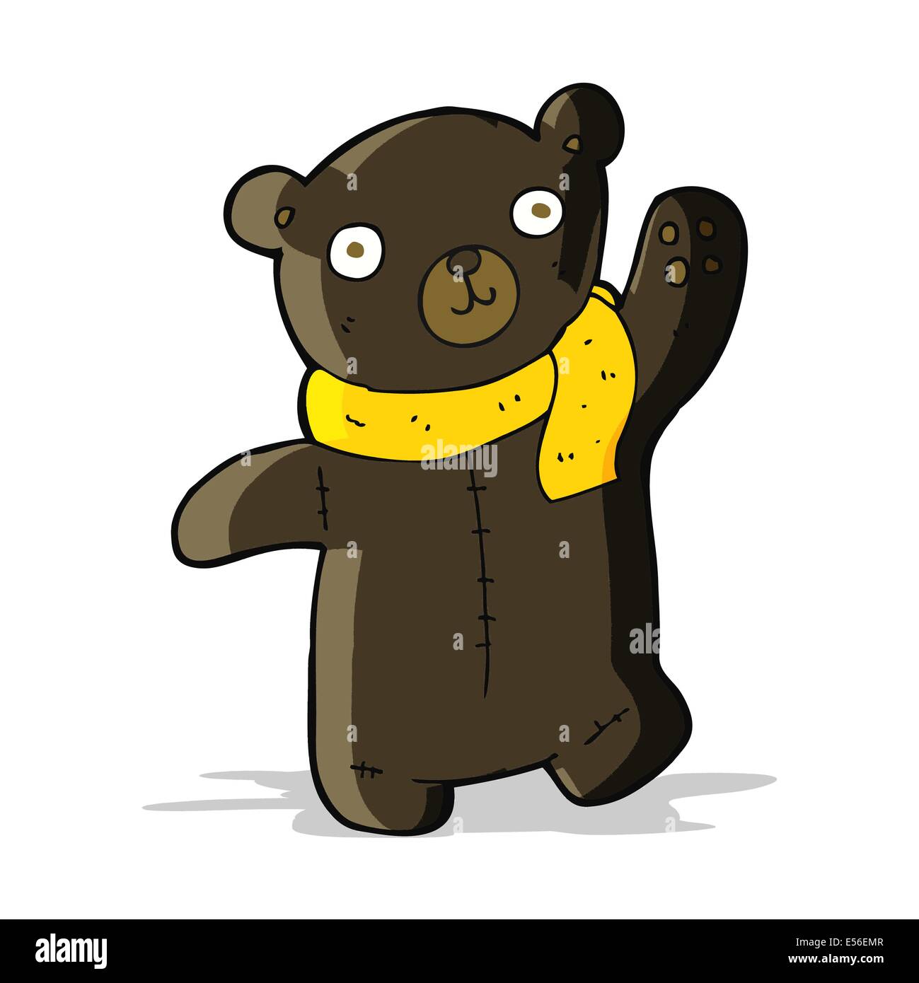 cute cartoon black teddy bear Stock Vector Image & Art - Alamy