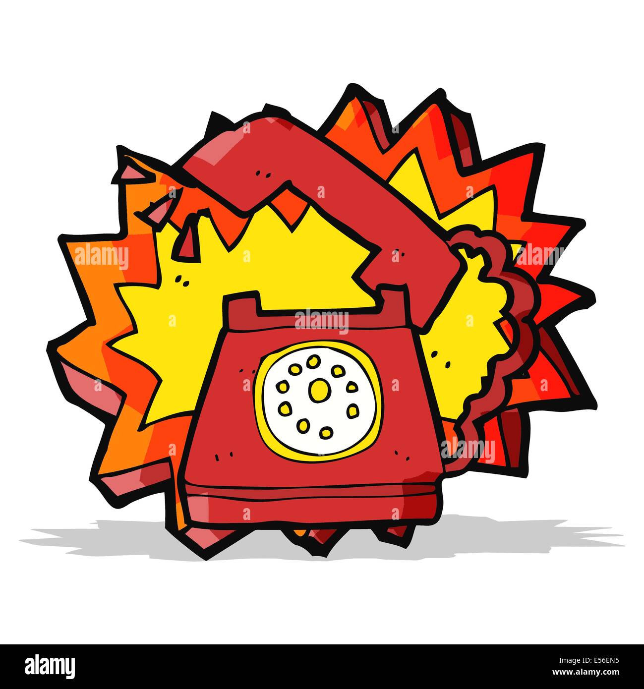 cartoon ringing telephone Stock Vector Image & Art - Alamy