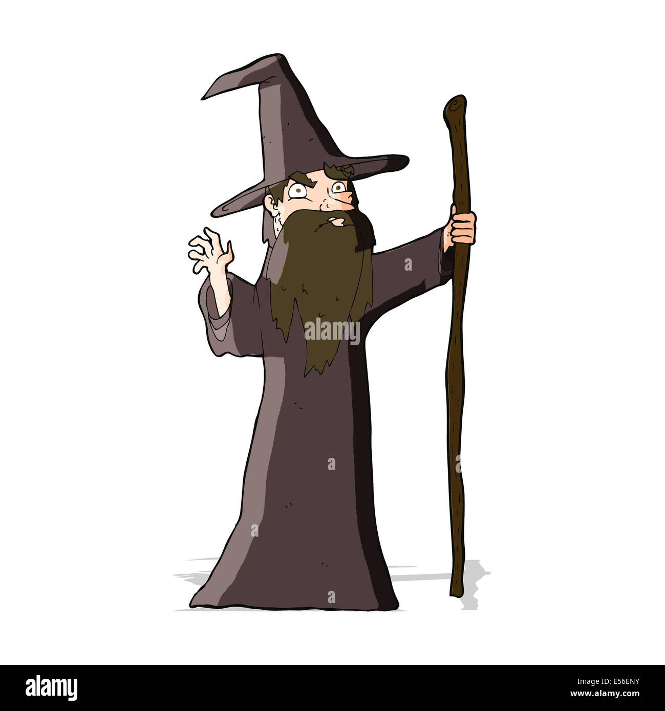 cartoon old wizard Stock Vector Image & Art - Alamy