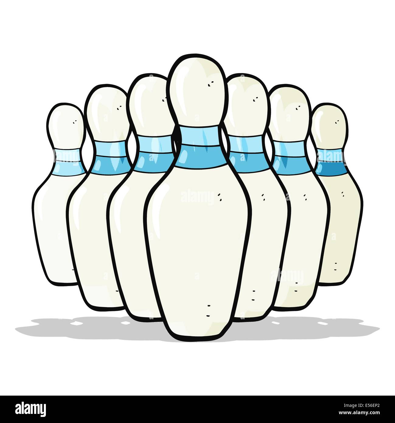 cartoon bowling pins Stock Vector Image & Art - Alamy