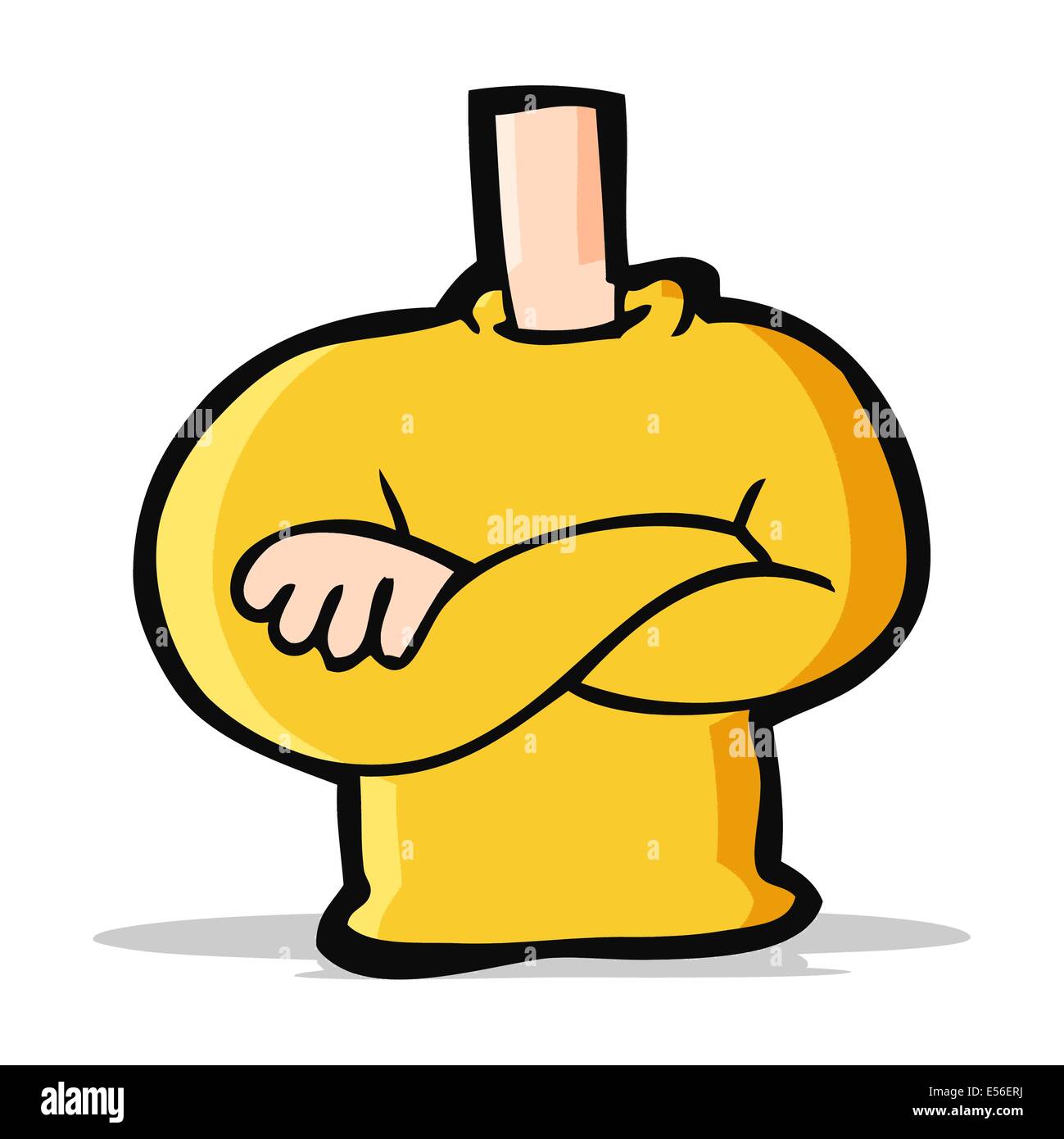 cartoon folded arms body Stock Vector Image & Art - Alamy
