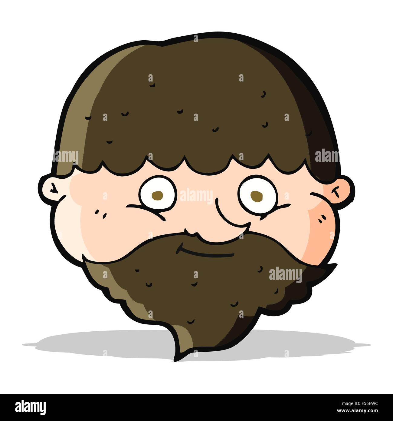 cartoon bearded man Stock Vector Image & Art - Alamy