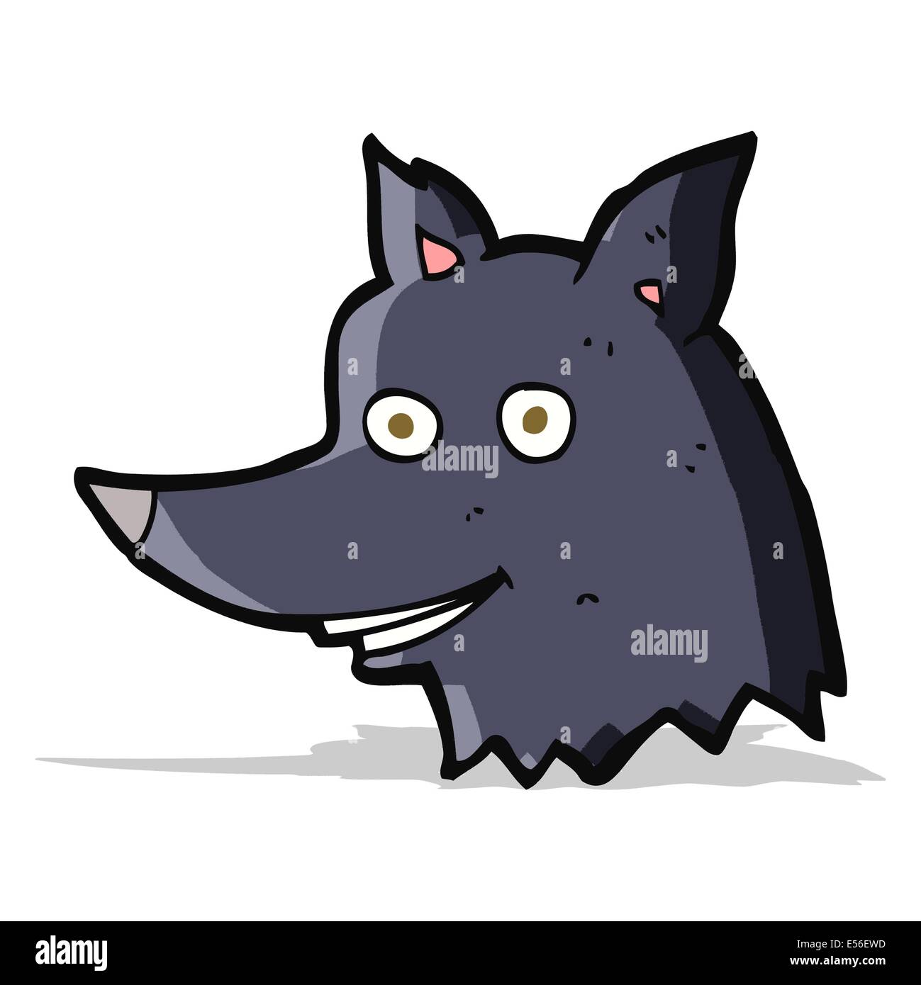 cartoon wolf head Stock Vector Image & Art - Alamy