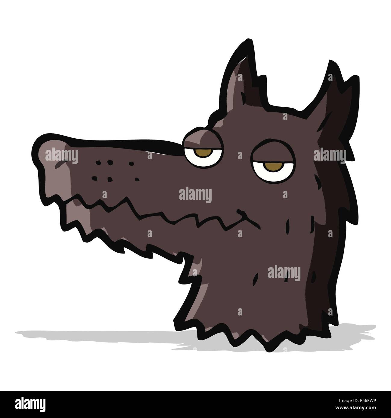 cartoon wolf head Stock Vector Image & Art - Alamy