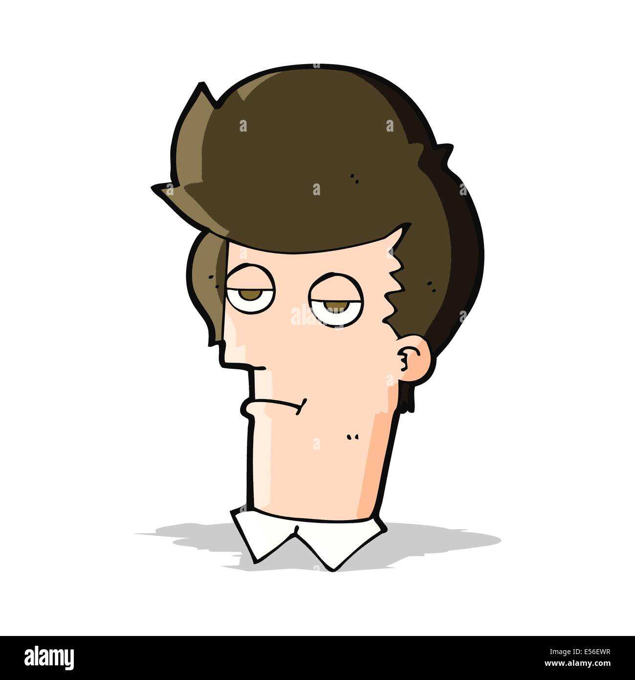 cartoon bored man Stock Vector Image & Art - Alamy