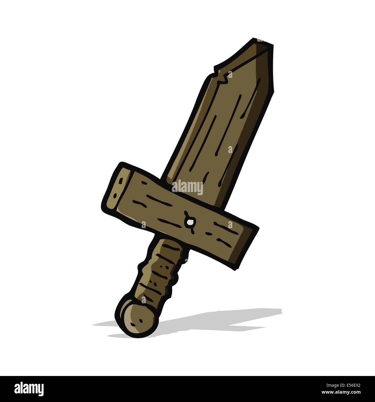 cartoon wooden sword Stock Vector Image & Art - Alamy