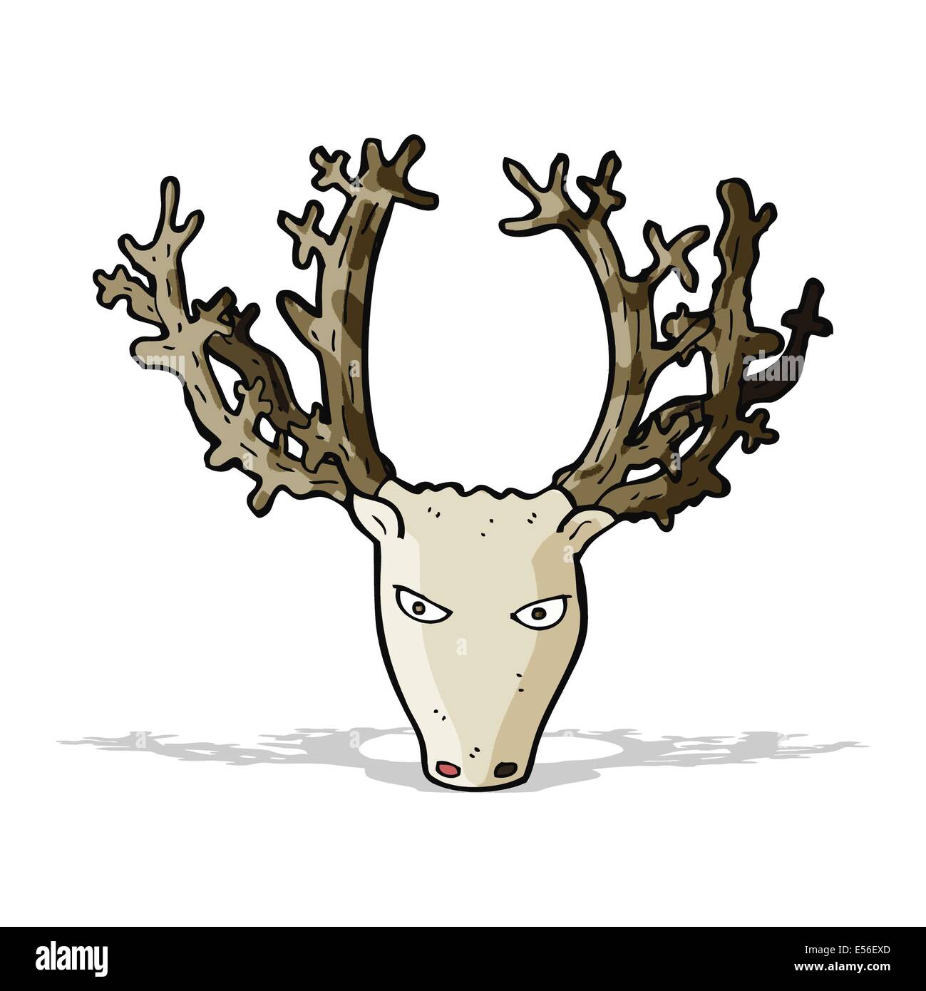 cartoon stag head Stock Vector Image & Art - Alamy