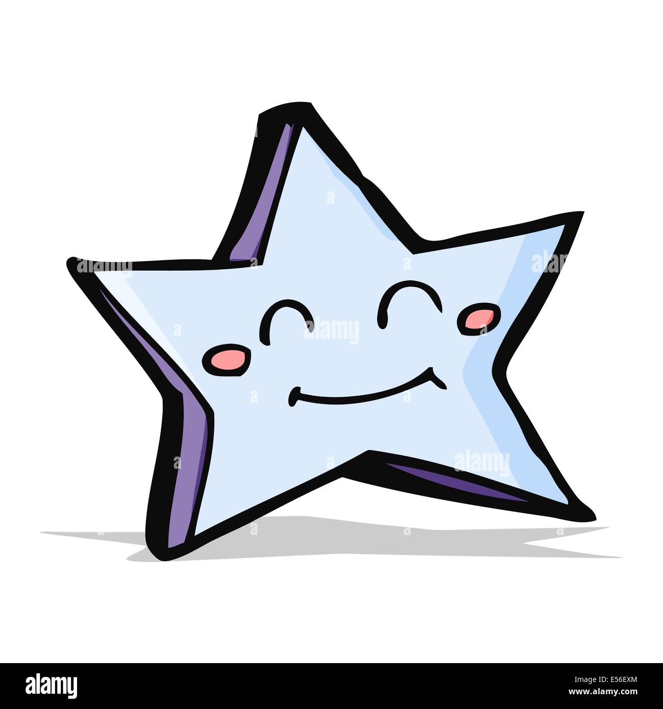 cartoon happy star character Stock Vector Image & Art - Alamy