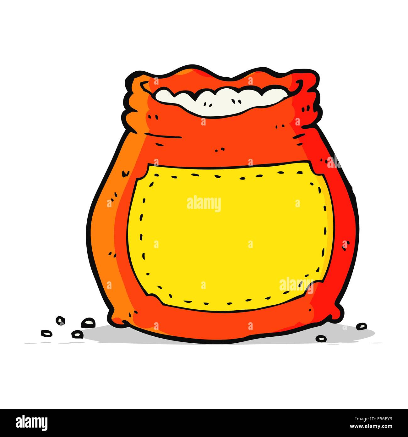 cartoon bag of flour Stock Vector Image & Art - Alamy