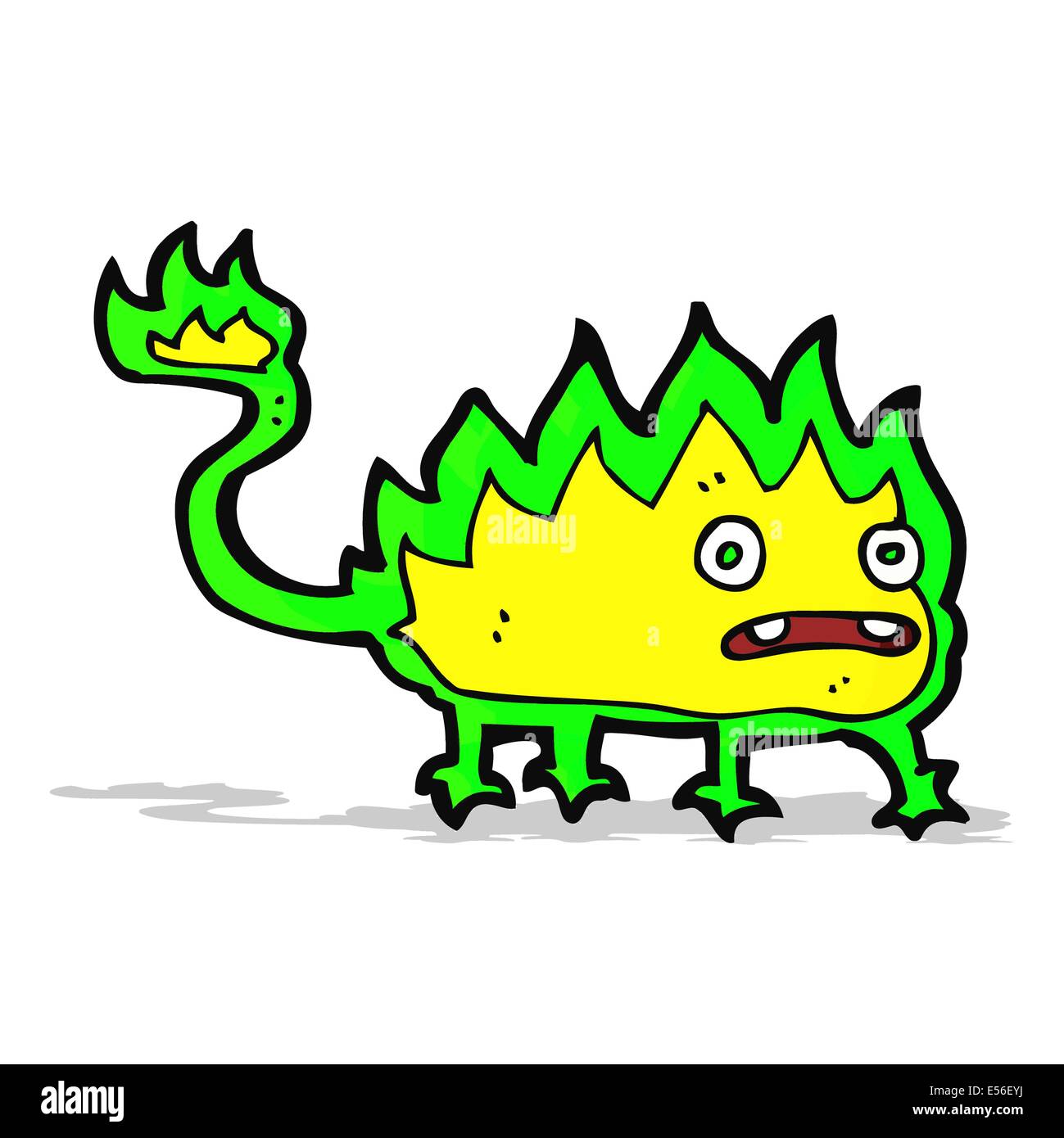 cartoon little fire demon Stock Vector Image & Art - Alamy