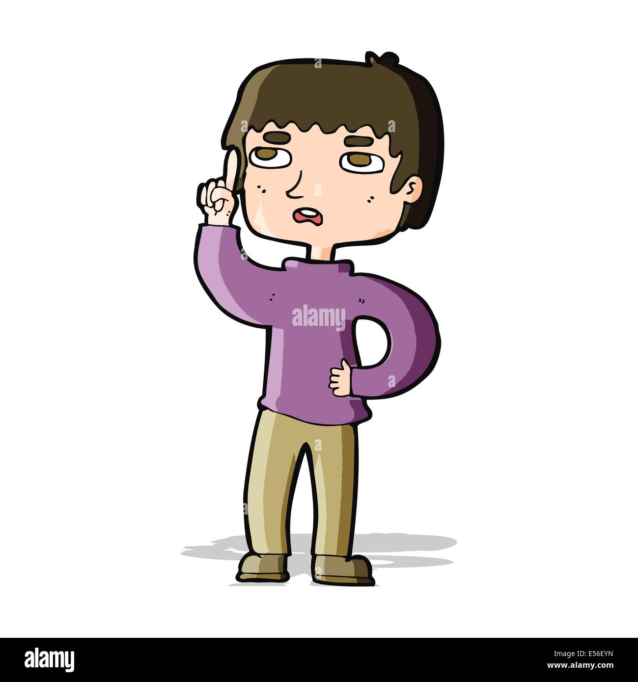 cartoon boy with question Stock Vector Image & Art - Alamy