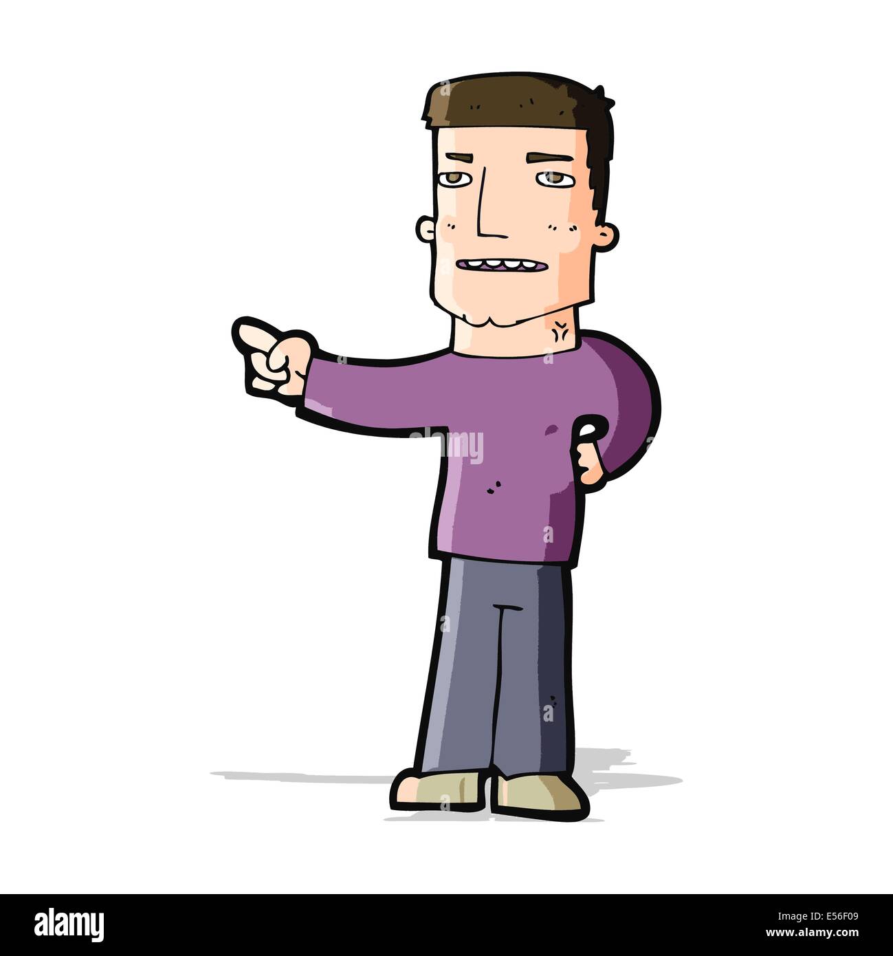 cartoon man pointing Stock Vector Image & Art - Alamy
