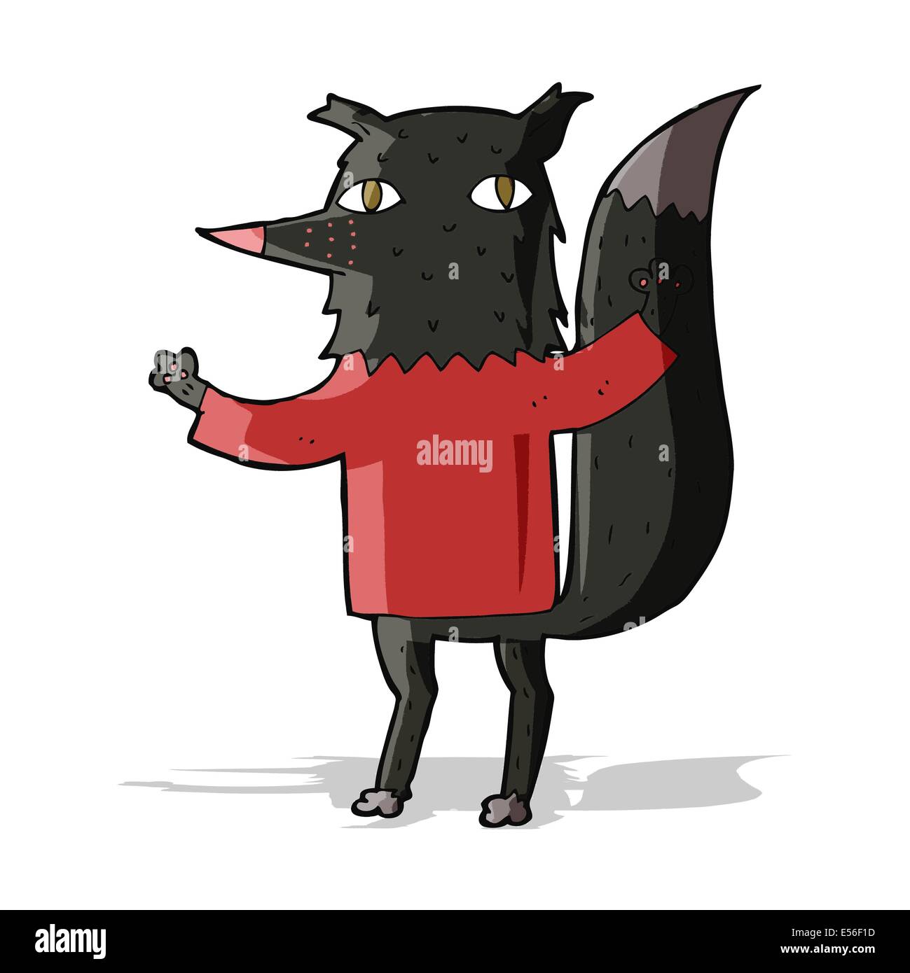 Cartoon wolf retro Stock Vector Images - Alamy