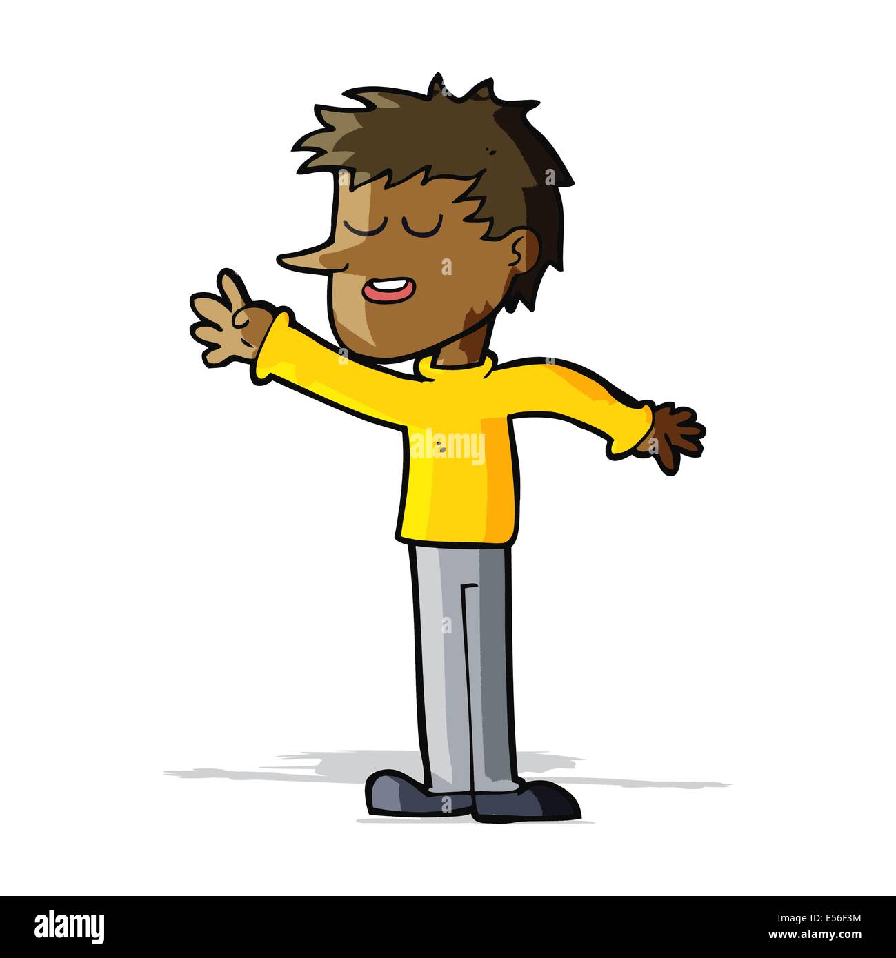 Boy reaching Cut Out Stock Images & Pictures - Alamy