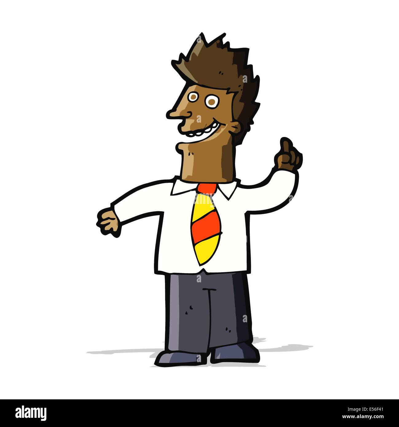 cartoon man with good idea Stock Vector Image & Art - Alamy