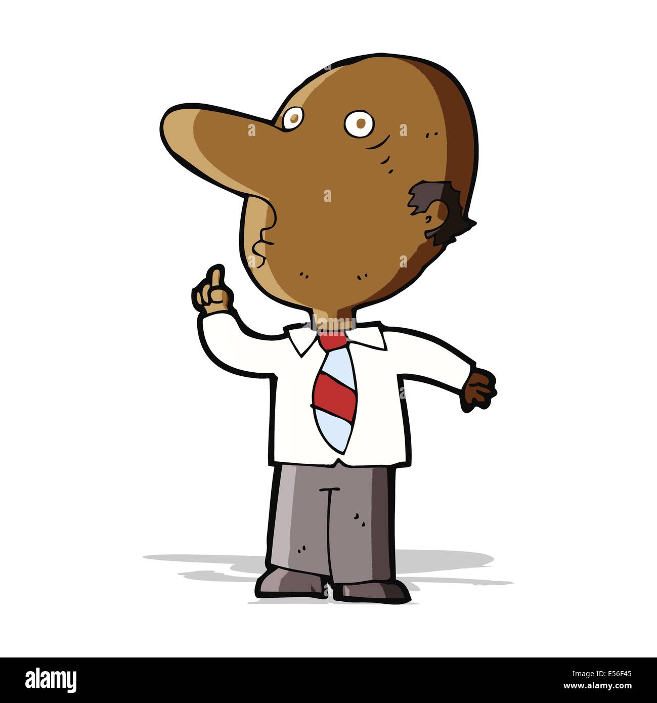 cartoon bald man asking question Stock Vector Image & Art - Alamy