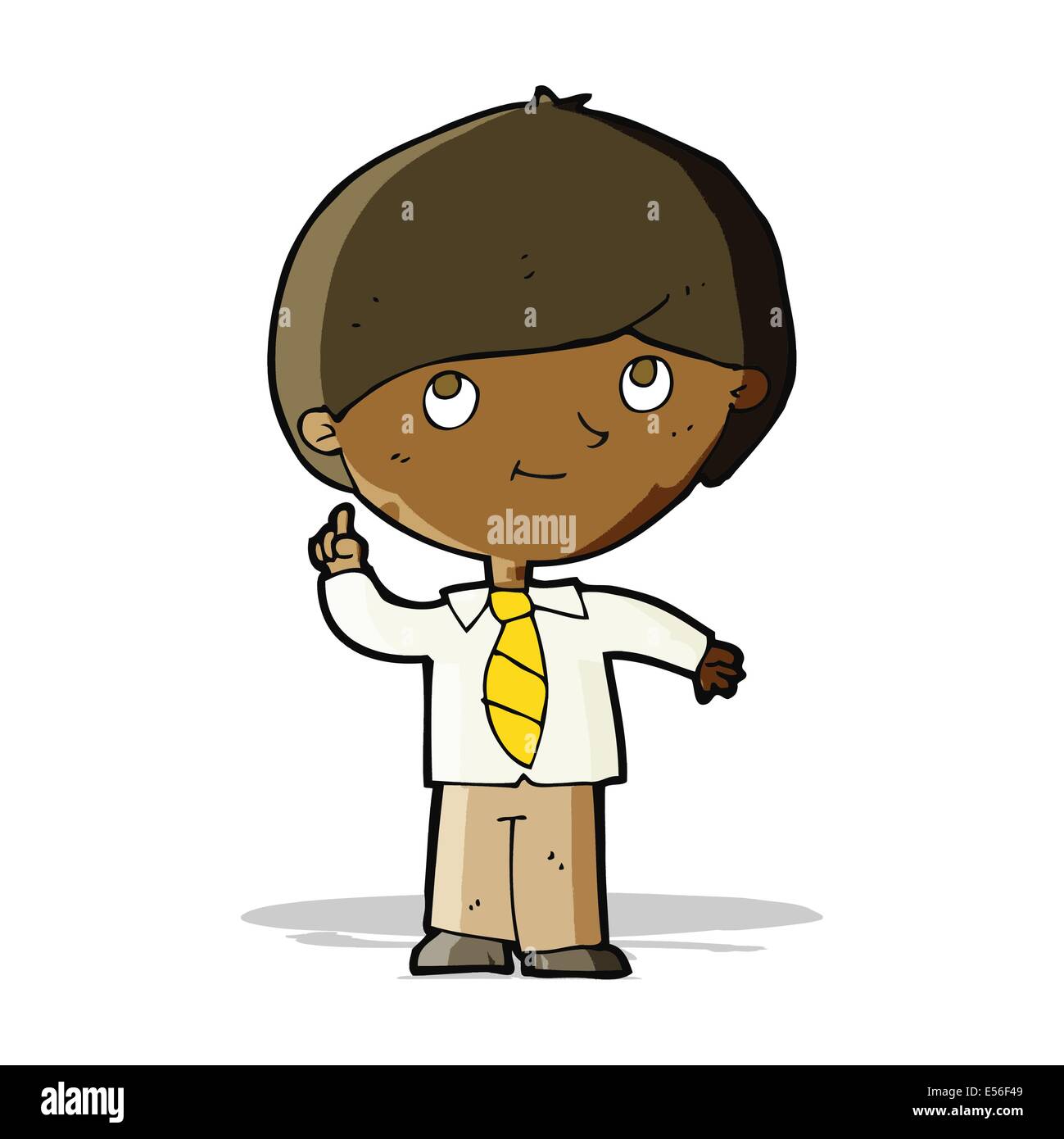 cartoon boy with idea Stock Vector Image & Art - Alamy