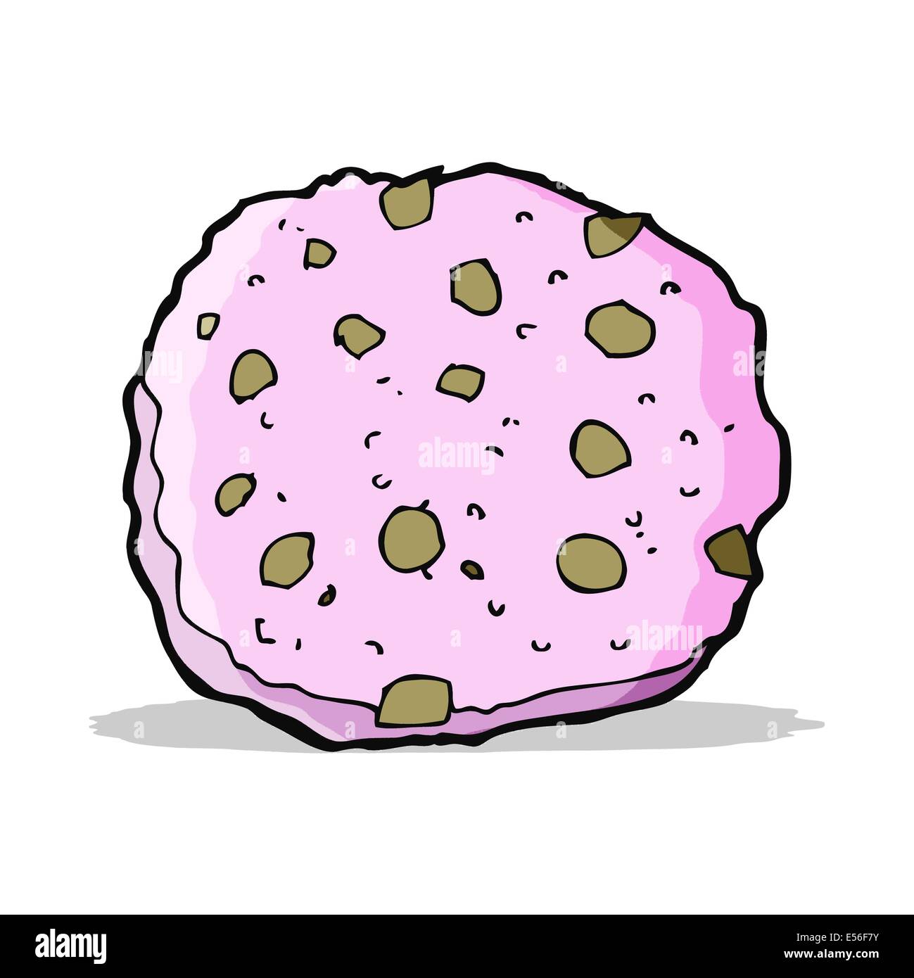 pink cookie cartoon Stock Vector Image & Art - Alamy