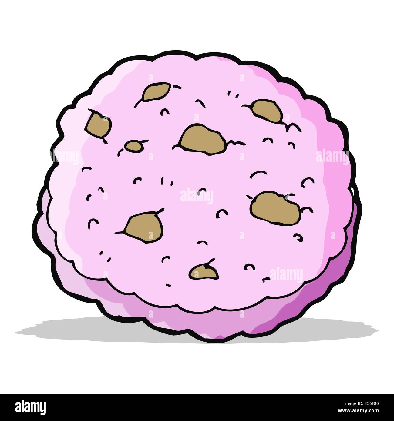 pink cookie cartoon Stock Vector Image & Art - Alamy