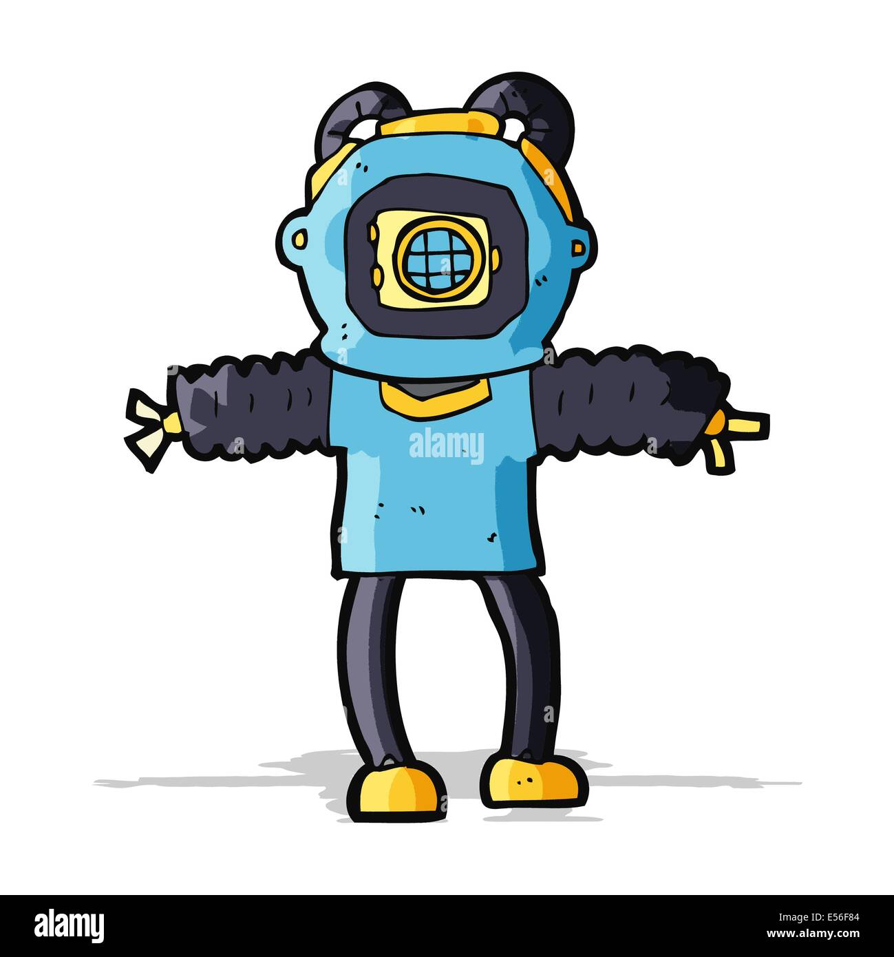 cartoon deep sea diver Stock Vector Image & Art - Alamy