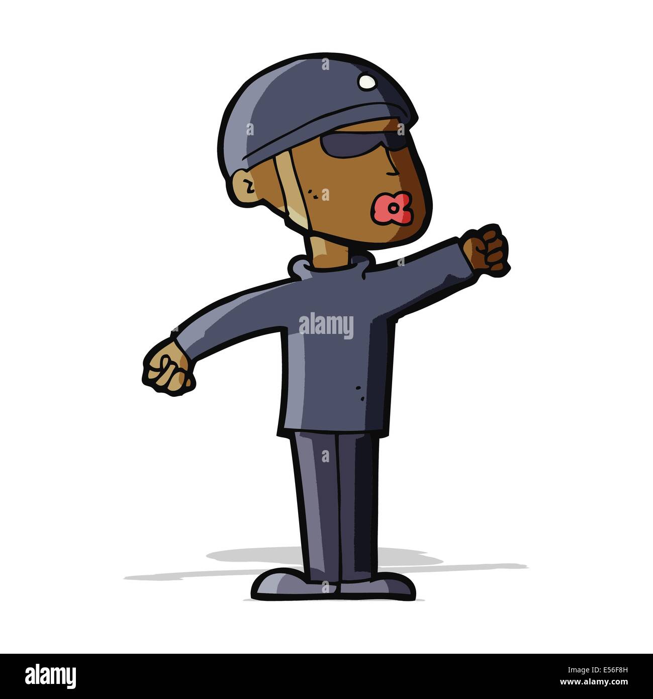 cartoon security guy Stock Vector Image & Art - Alamy
