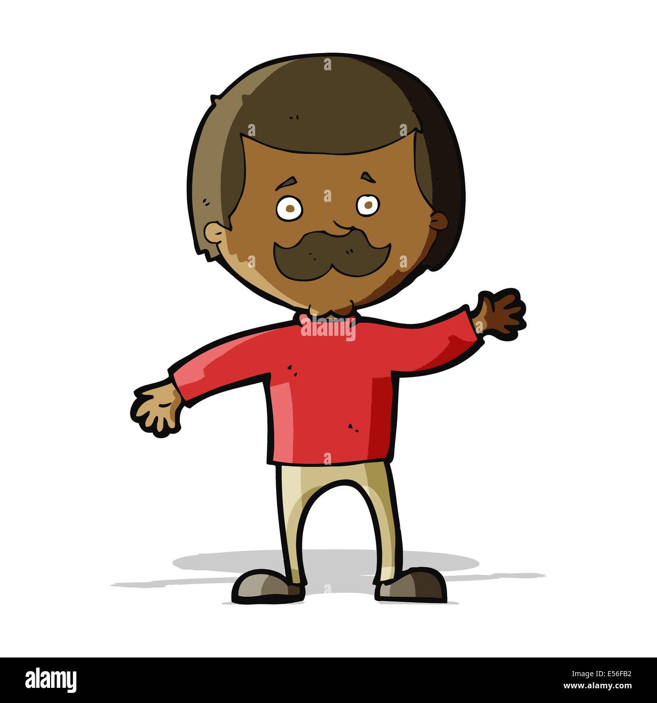 cartoon dad waving Stock Vector Image & Art - Alamy